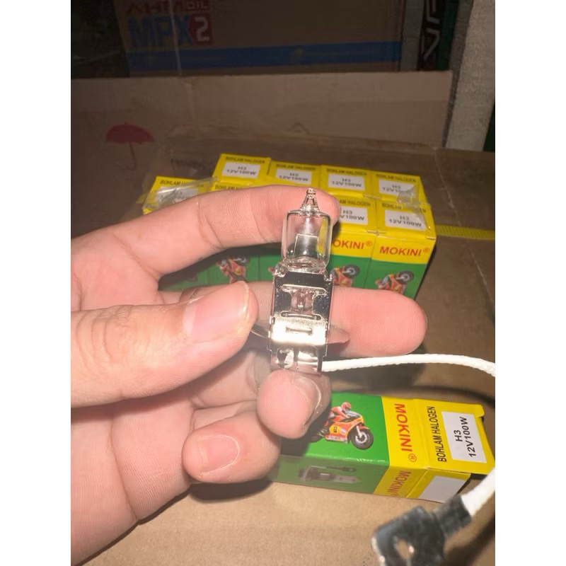 Jual BOLA LAMPU TEMBAK H3 BOLA LAMPU SOROT H3 12 VOLT 100watt | Shopee ...