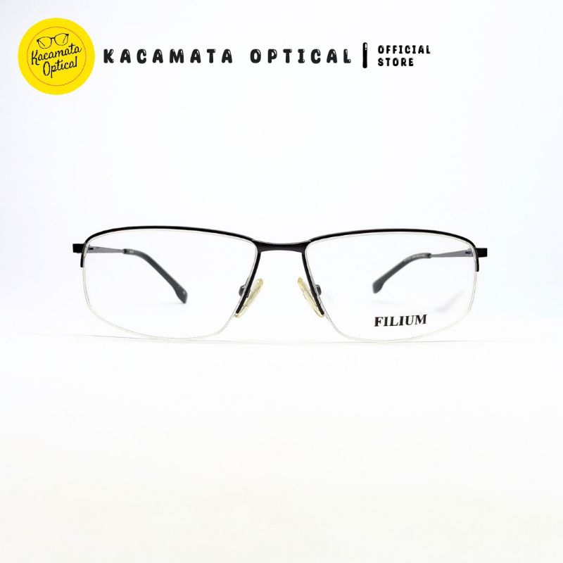 Jual KACAMATA OPTICAL - Frame KMO1701 Hall Frame Hitam Besi Plastik ...