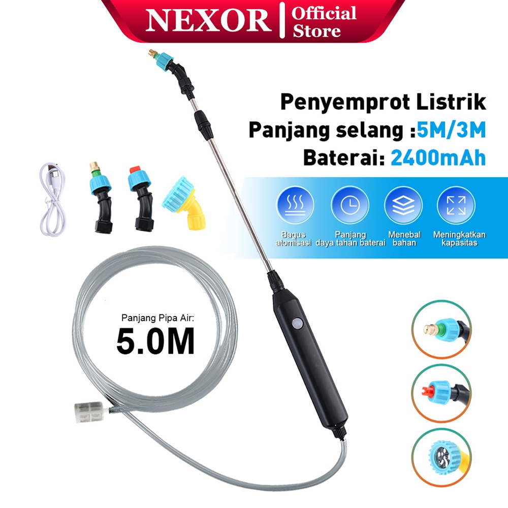 Jual Nexor Stik Sprayer Semprot Elektrik Penyiram Alat Tanaman Hama ...