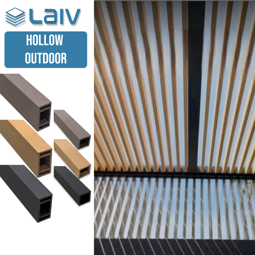 Jual LAIV Partisi Hollow Outdoor WPC Kisi Kisi Partisi Plafon Kanopi ...