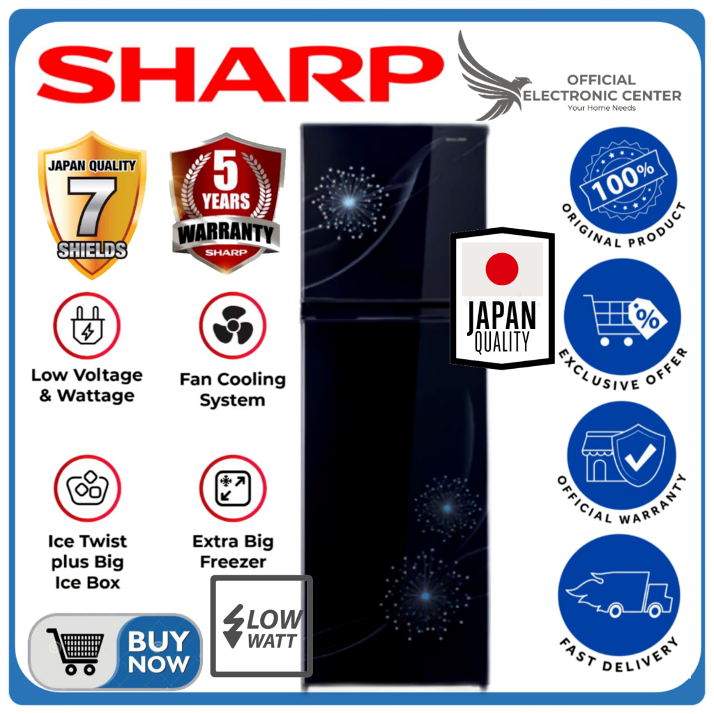Jual KULKAS SHARP SJ-317MG SJ317MG SUPER LOW WATT 317MG SUPER COOLING ...