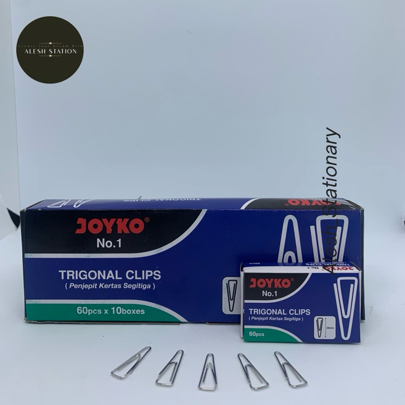 Jual JOYKO Paper Clip Trigonal No.1 Kecil / Pack isi 60pcs | Shopee ...