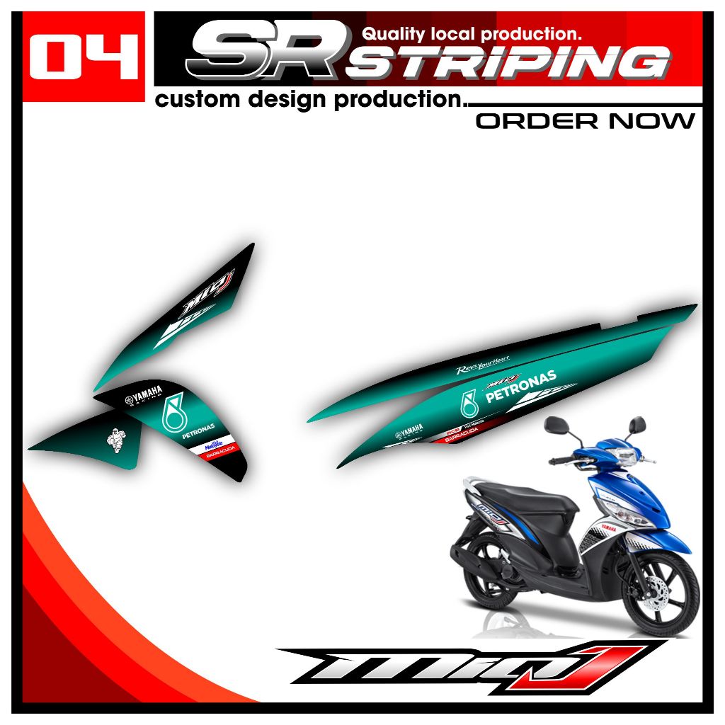 Jual Striping Mio J - Sticker Striping Variasi Motor Mio J Motif ...