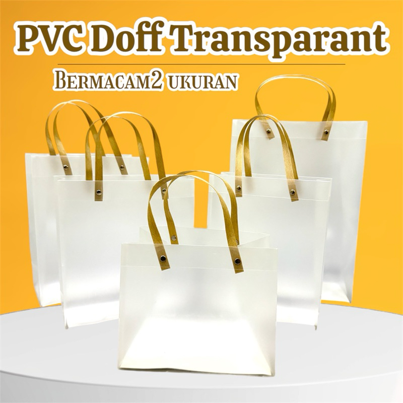Jual Tas Mika PP Doff || Goodie Bag Transparan Doff || Tas Hampers ...