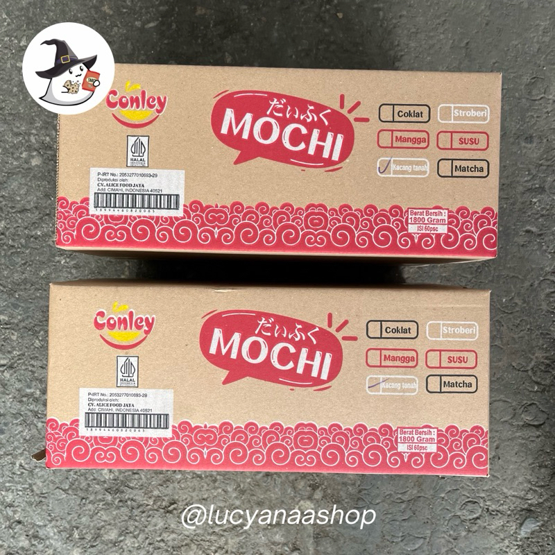 Jual conley mochi (60 pcs/30 gram/1 karton) | Shopee Indonesia