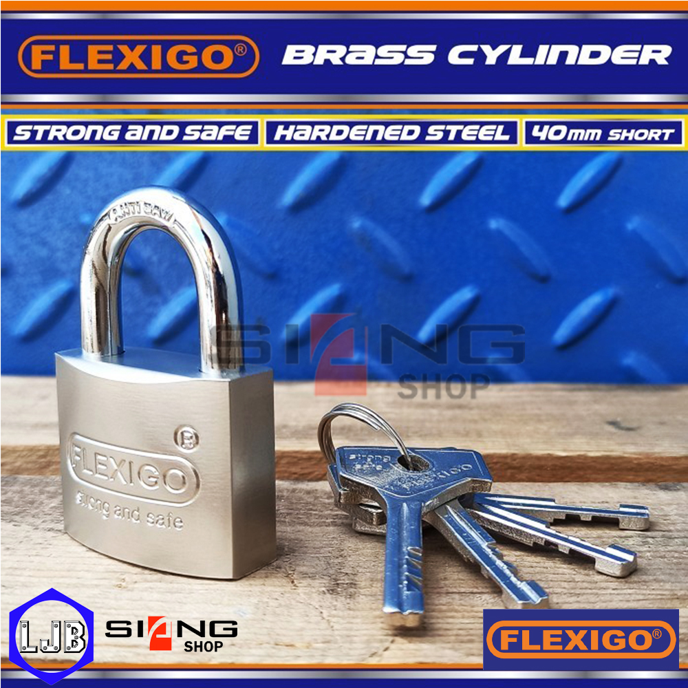Jual Flexigo Gembok Anti Maling 40mm Pendek, Silinder Kuningan Anti ...