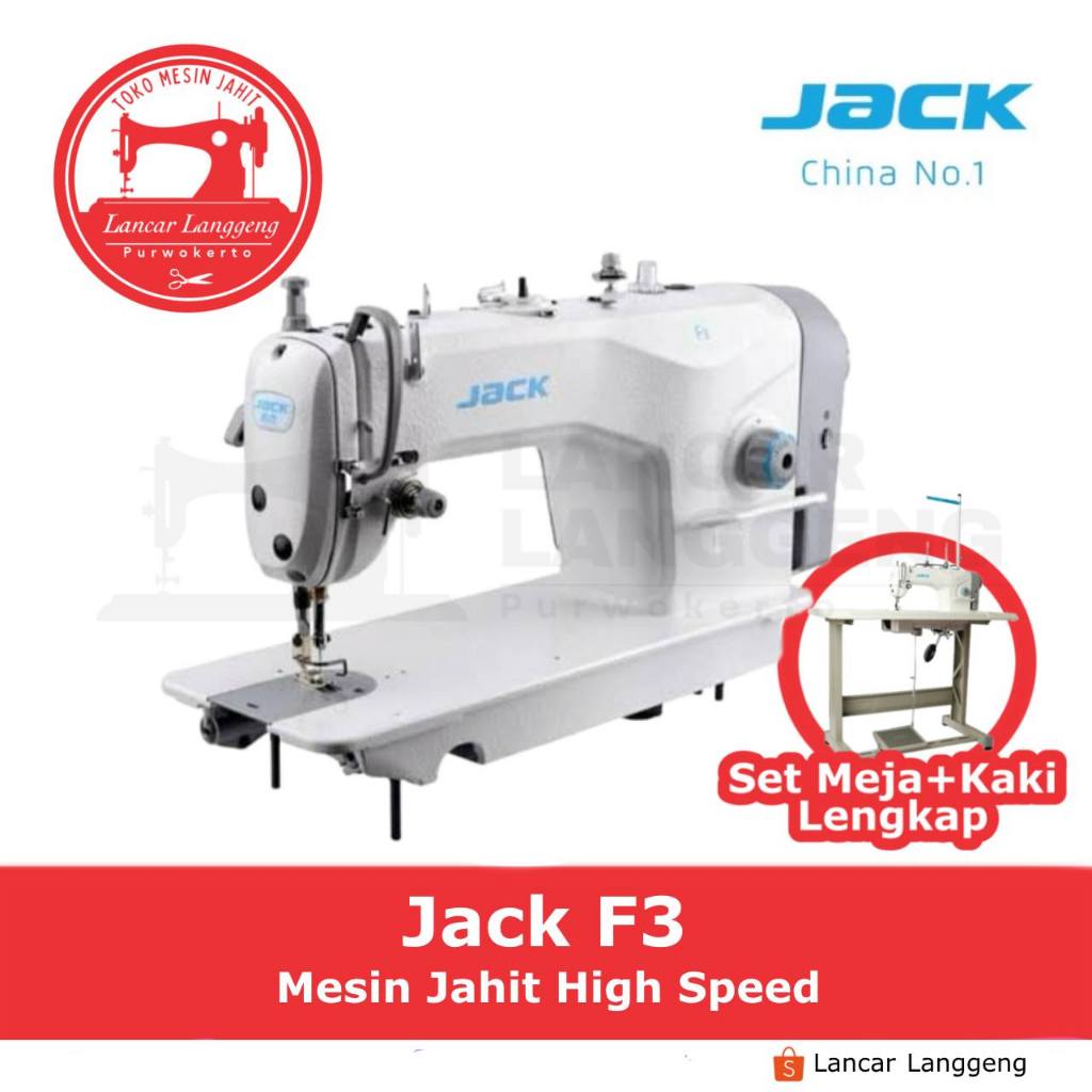 Jual Mesin Jahit Jack F3 Servo Direct Highspeed (FULL SET) | Shopee ...