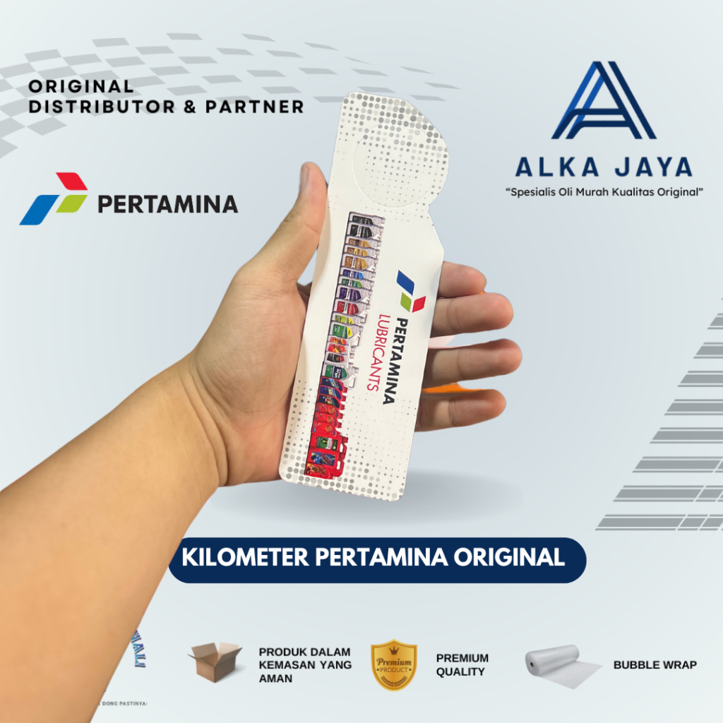 Jual KARTU GANTUNG GANTI OLI SERVICE CARD KM KILOMETER PERTAMINA ...