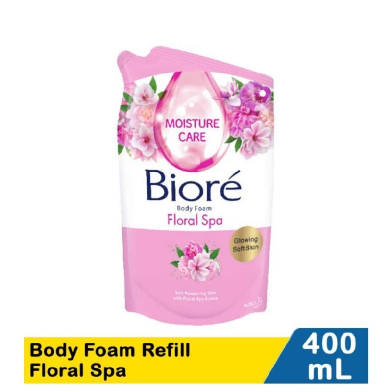Jual [RF] Biore Sabun Mandi Cair Refill Flora Spa 400ML | Shopee Indonesia
