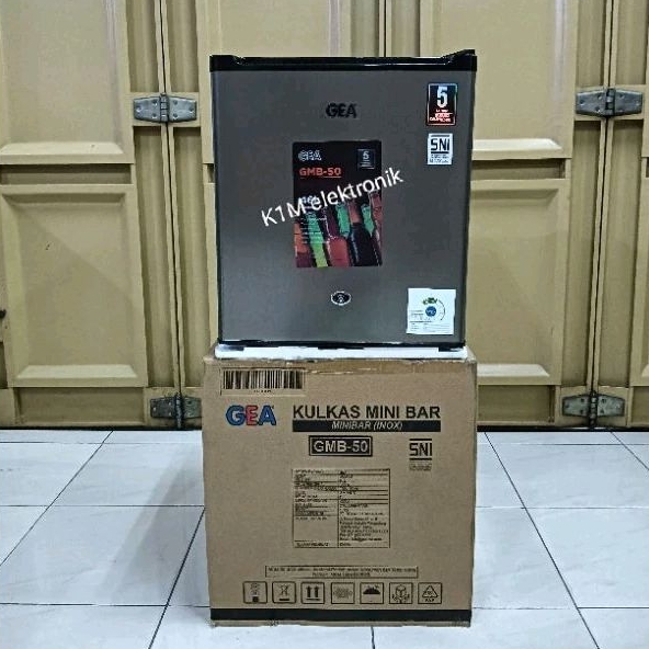 Jual Kulkas minibar GEA 46 ltr GMB-50 GMB 50 ( Matt grey / Inox ...