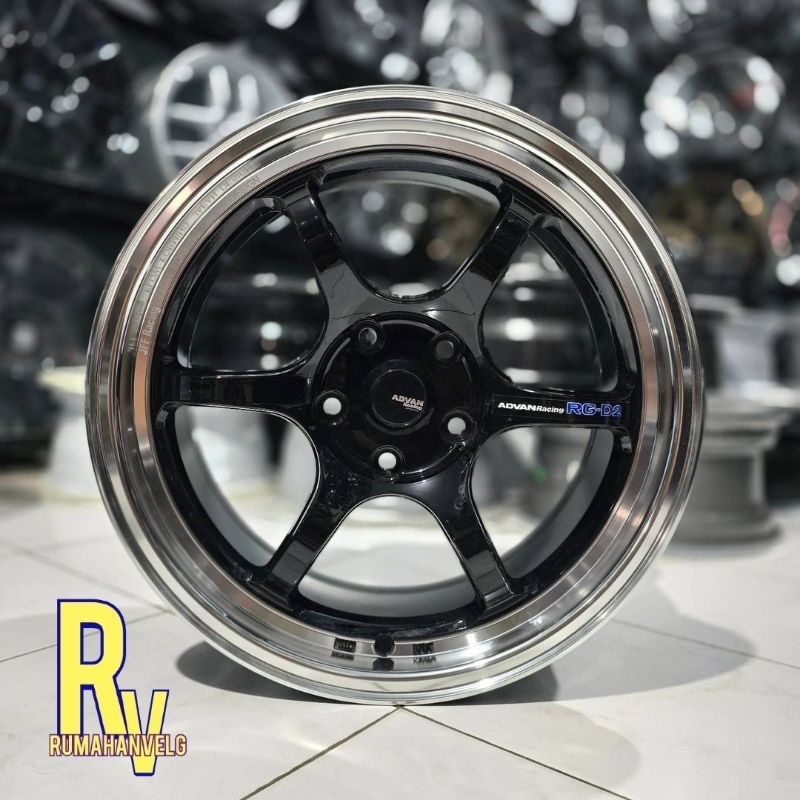 Jual jual velg mobil racing R17 ADVAN RG D2 FLOW FORMING velg mobil ring 17 velg racing mobil ...