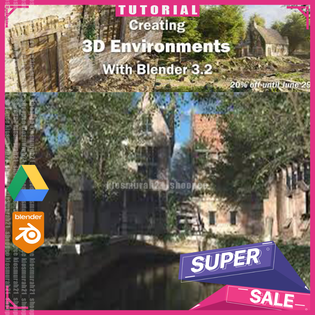 Jual Udemy - Creating 3D environments in Blender 3.2 by Rob Tuytel Blender 3D Tutorial | Shopee ...