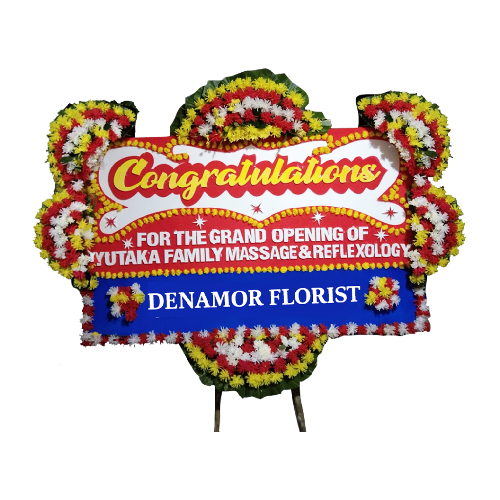 Jual Papan Bunga Congratulations Model 6 Titik Bunga Ukuran Standar 2m ...