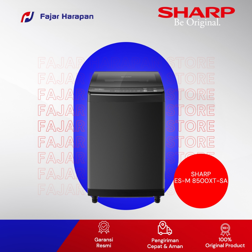 Jual MESIN CUCI TOP LOADING SHARP ES-M 8500 / 9500 / 1050 XT-SA | Shopee Indonesia