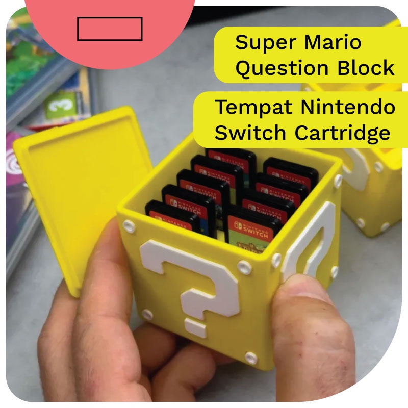 Jual Super Mario Question Block Tempat Nintendo Switch Cartridge ...