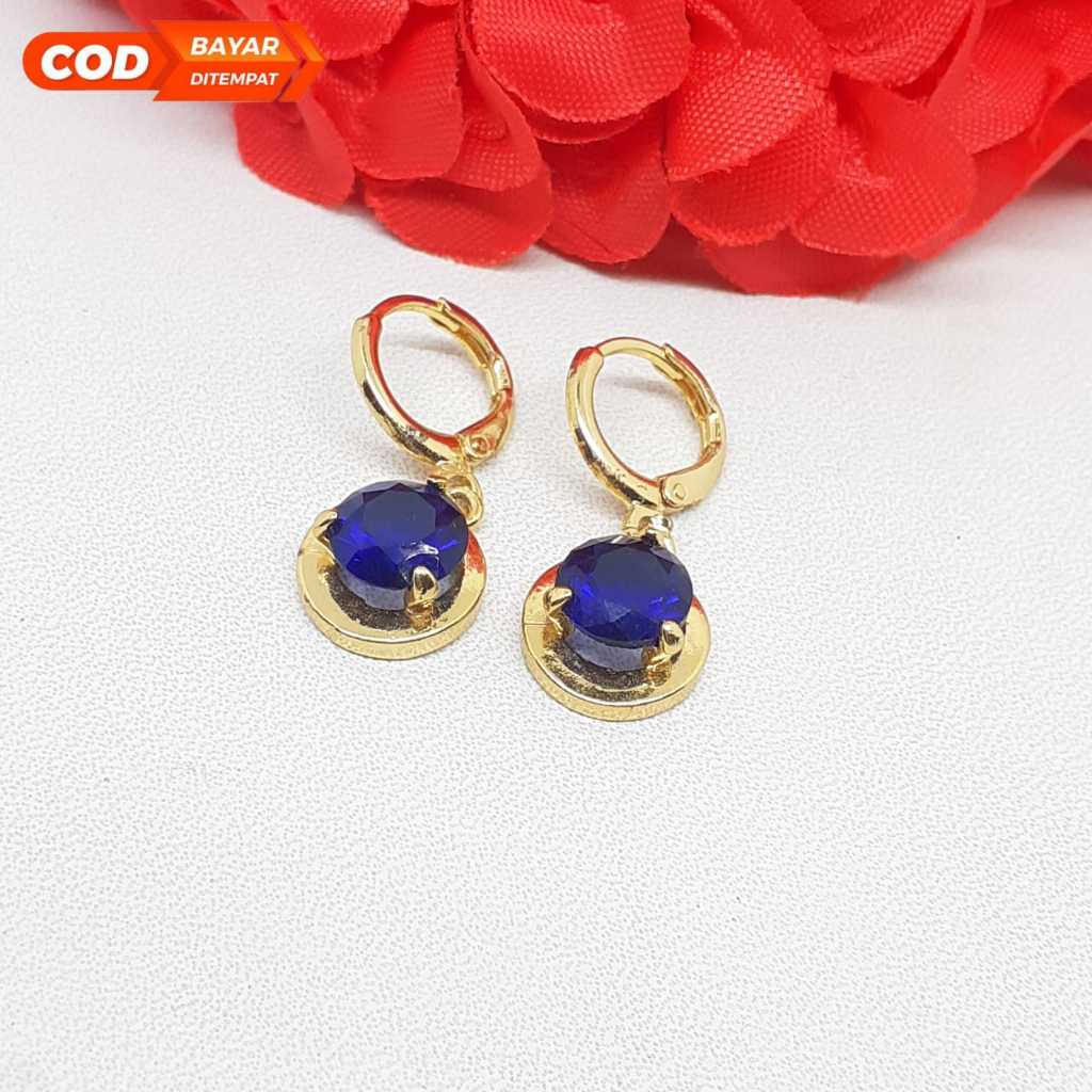 Jual mytitanium-anting xuping lapis emas model kekinian wanita dewasa kwalitas terbaik KD7843 ...