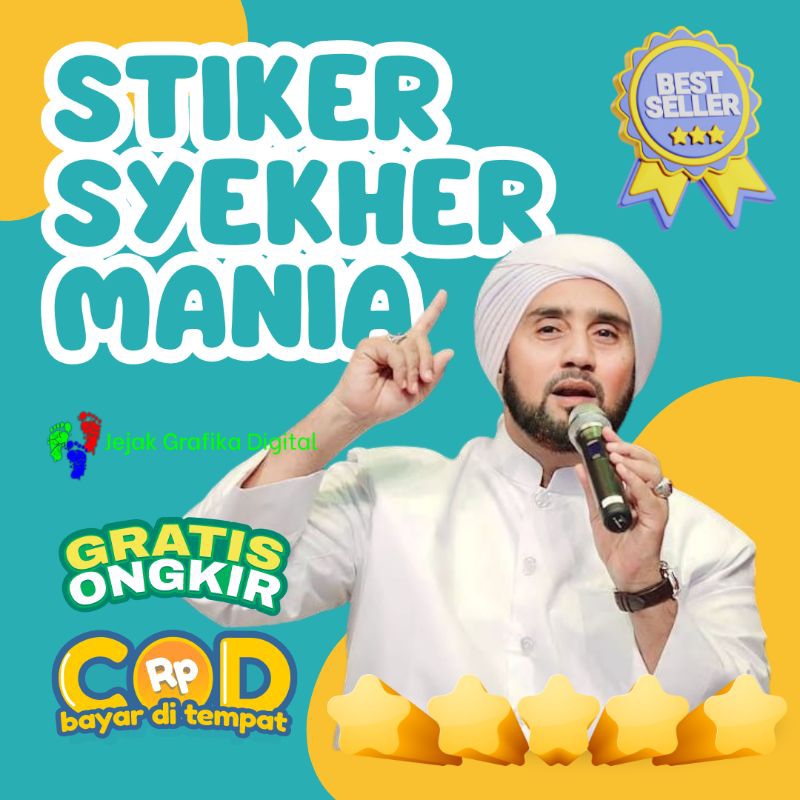 Jual Stiker Vinyl Syekhermania Dekengan Pusat Azzahirmania / Stiker ...