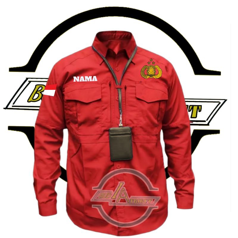 Jual kemeja mtek polisi / kemeja pdh polisi lengan panjang / kemeja pdh ...