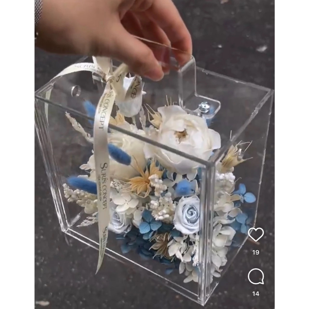 Jual Acrylic / Akrilik Tas Sliding Box 2mm Bening (25cm x 10cm x 25cm ...