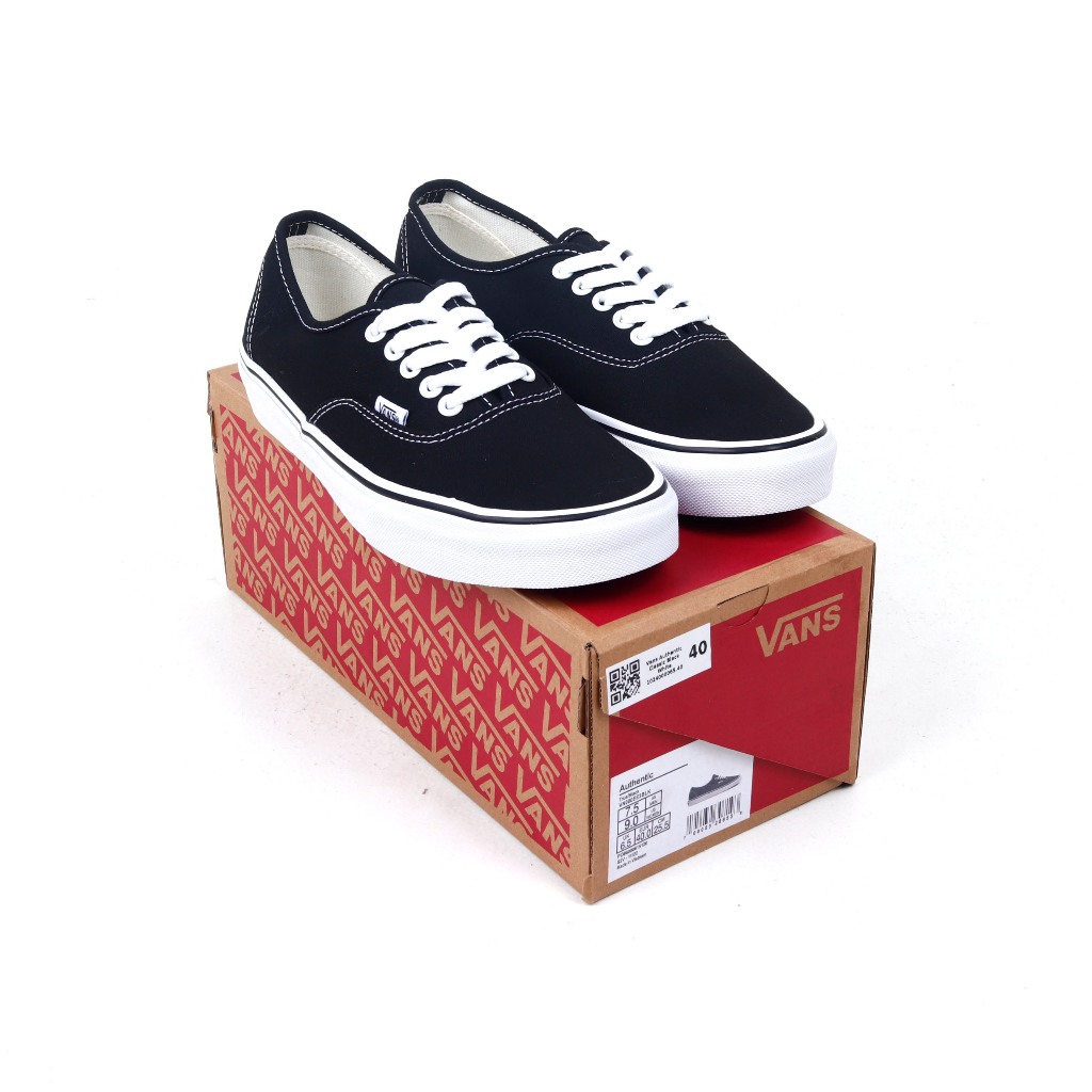 Jual Sepatu Vans Authentic Classic Black White | Shopee Indonesia