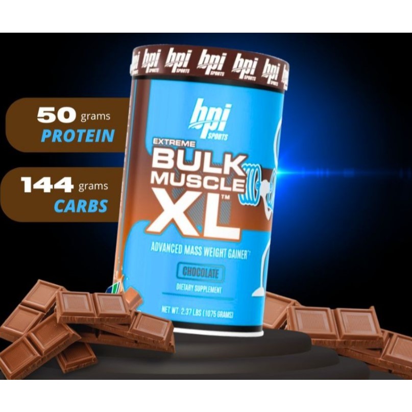 Jual BPI Sports Extreme Bulk Muscle XL 2 lbs 2 lb Weight Mass Gainer ...