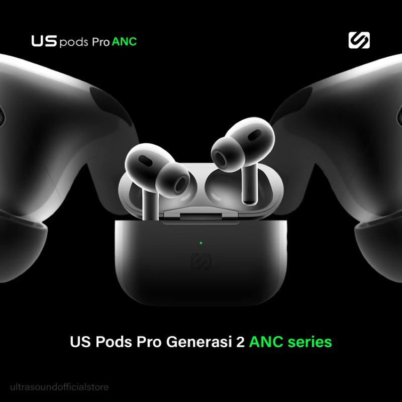 Jual US Pods Pro Gen 2 ANC Series TWS 100% ANC Wireless Charging Case ...