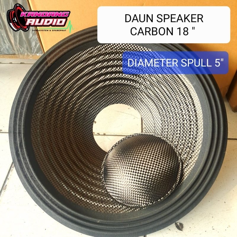 Jual DAUN SPEAKER 18 INCH DAUN CARBON LOBANG SPUL 4"-5" CARBON | Shopee ...