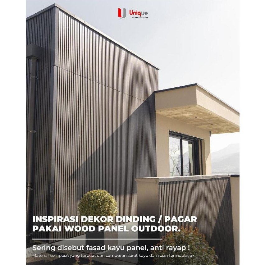 Jual Wallpanel WPC Outdoor Dekorasi Panel Dinding & Pagar Motif Kayu ...