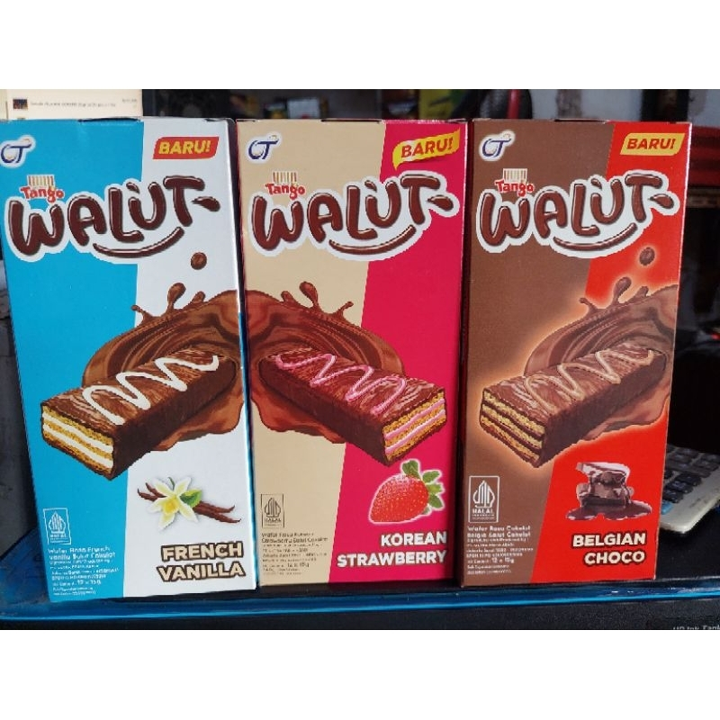 Jual 1 Pak Tango Walut Wafer Isi 12 Pcs x 15 Gr - Aneka Rasa | Shopee ...