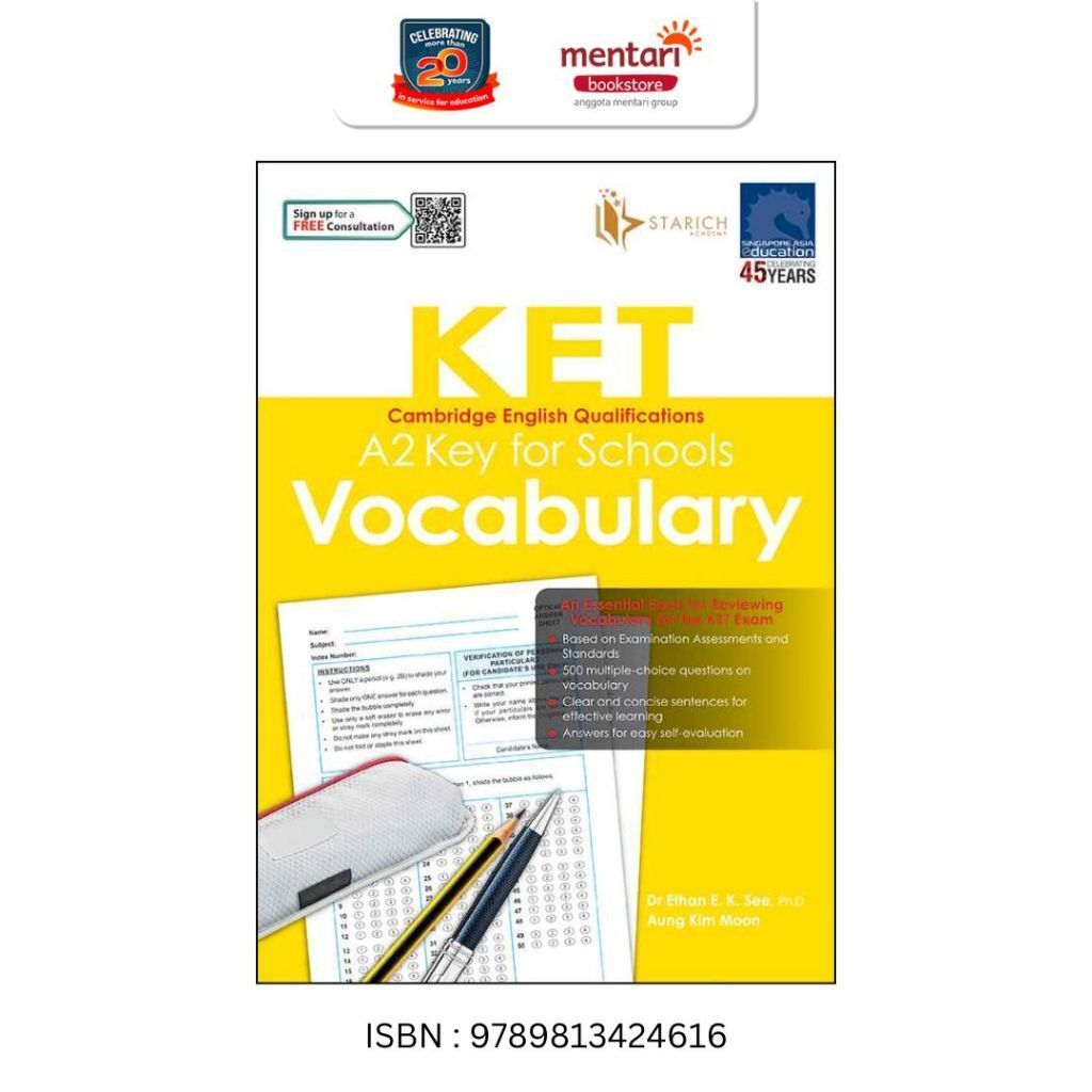 Jual KET A2 Key & PET B1 Preliminary for Schools Vocabulary - Cambridge ...