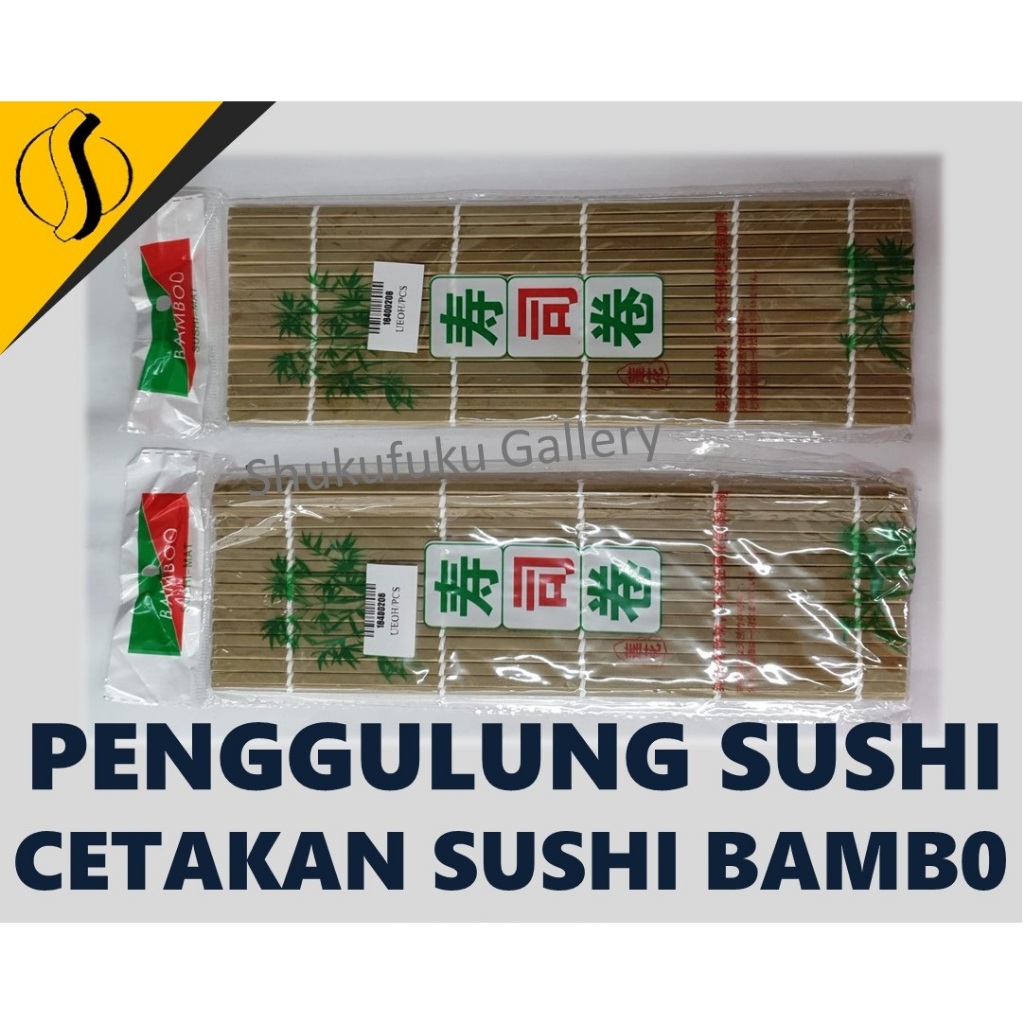 Jual ROLL GULUNGAN BAMBU SUSHI/GULUNGAN SUSHI BAMBU/TIKAR PENGGULUNG ...