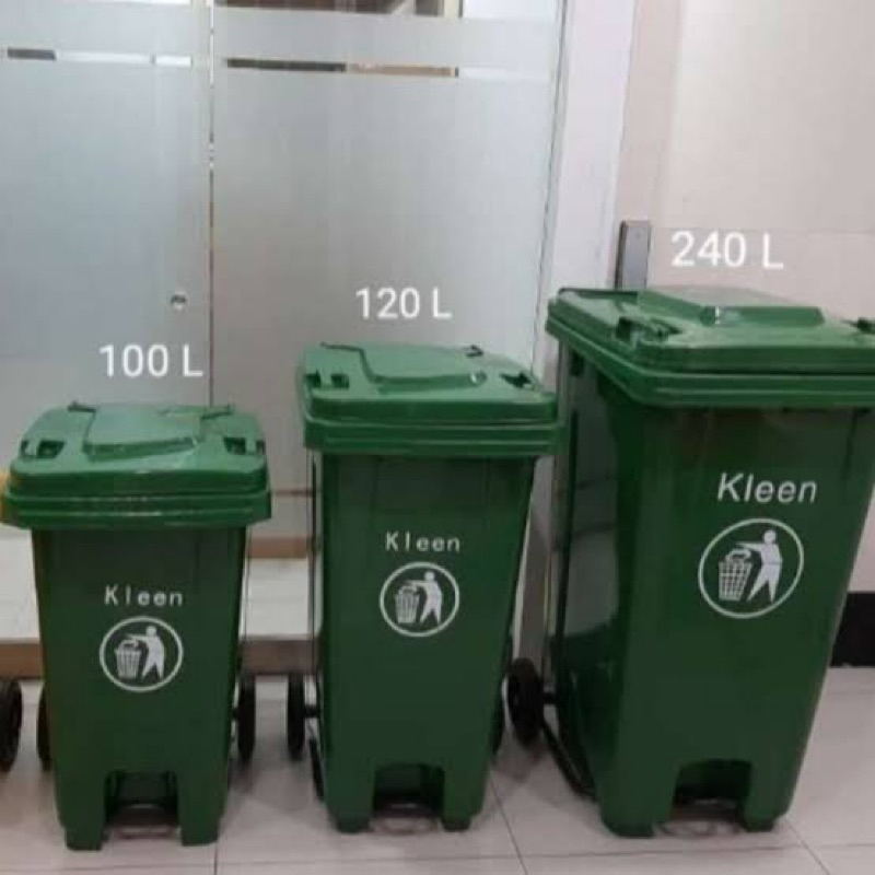 Jual Tempat Sampah Plastik HDPE Sulo 100 Liter Dengan Roda & Pedal Injak Plastic Dust Bin Tong ...