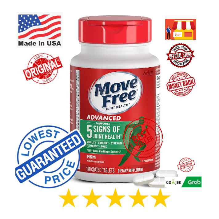 Jual Move Free Advanced 120 tablets USA | Schiff | Glucosamine ...