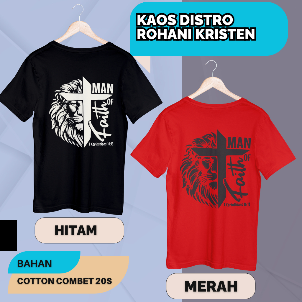 Jual Baju Kaos Distro Rohani Kristen Cotton Combed 20s Adem Nyaman ...