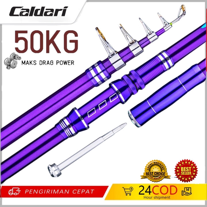 Jual Joran Pancing Carbon Fiber Sea Fishing Rod 2.1M-4.5M/7 Tongkat ...