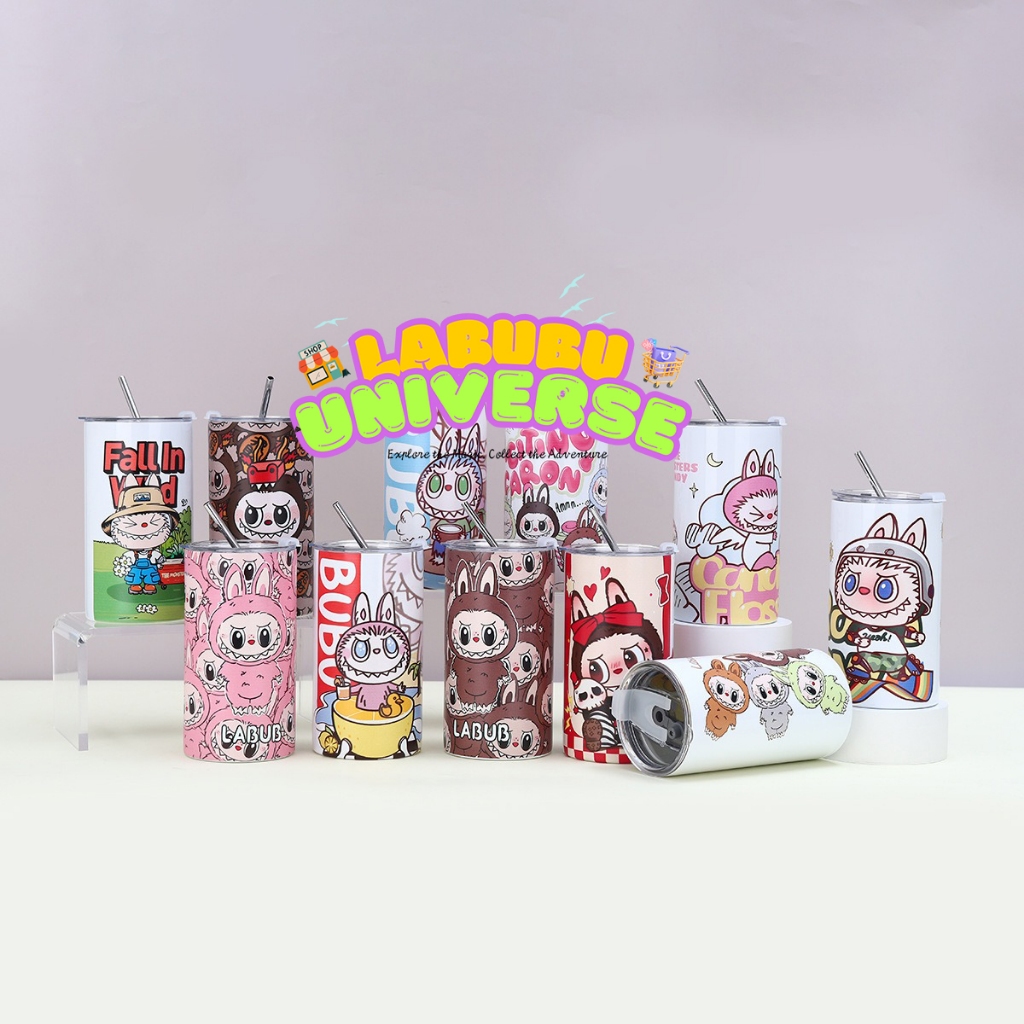 Jual LABUBU COLLECTION TUMBLER LABUBU COFFEE CUP TERMOS LABUBU SERIES ...