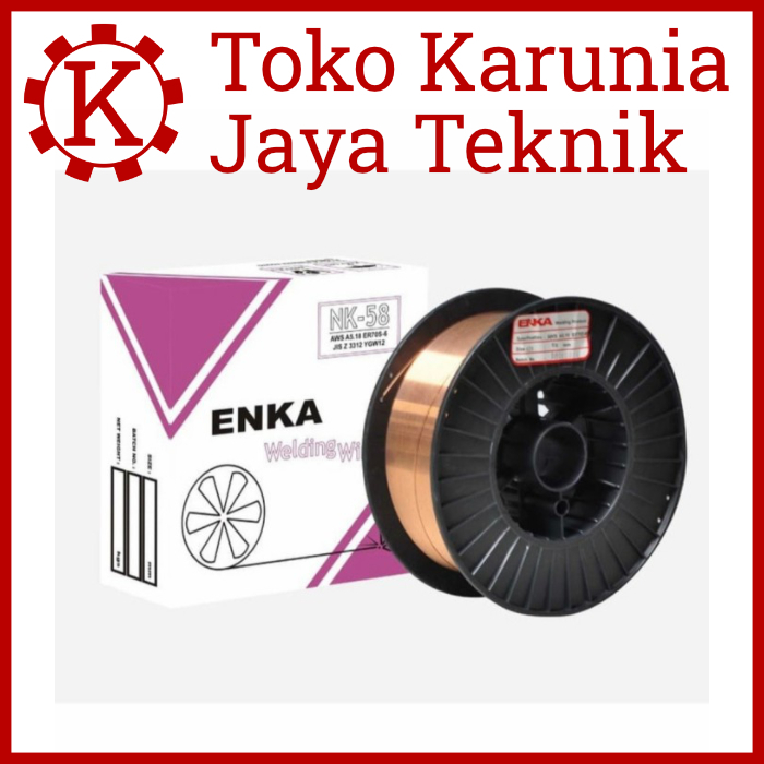 Jual Kawat las CO / CO2 ENKA 58 Welding Wire 0,8mm,1mm,1,2mm 15kg/roll | Shopee Indonesia