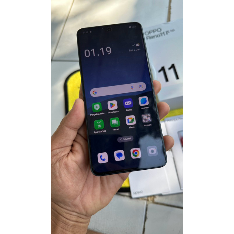 Jual Oppo Reno 11F 5G 8/256 Hijau Palem Like New 1 Bulanan Pakai saja ...