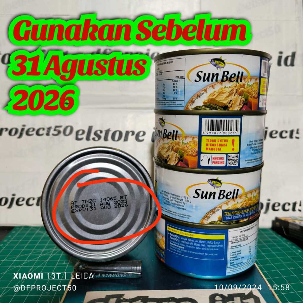 Jual Umpan Pancing SUN BELL BESAR 185 Gram Tuna Kaleng Besar Sun bel ...