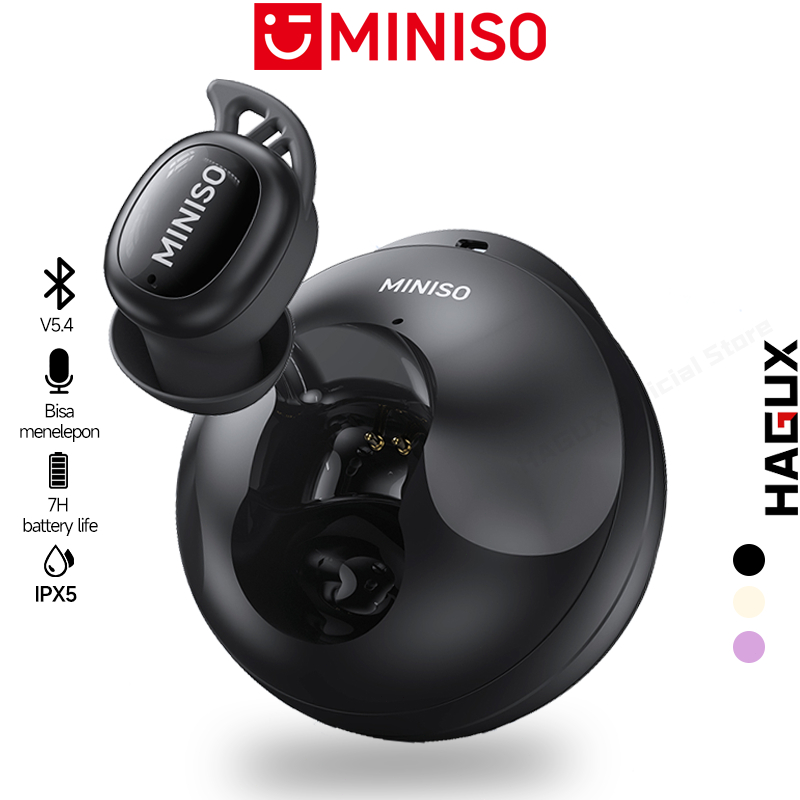 Jual Miniso X16 True Wireless Bluetooth V5.4 TWS Sleeping Headset Mini ...