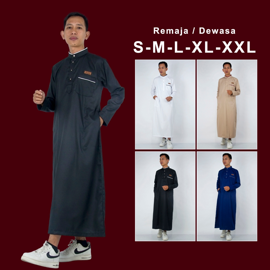 Jual Jubah Pria Premium Slimfit Original Cowok Jumbo | Baju Gamis Koko ...