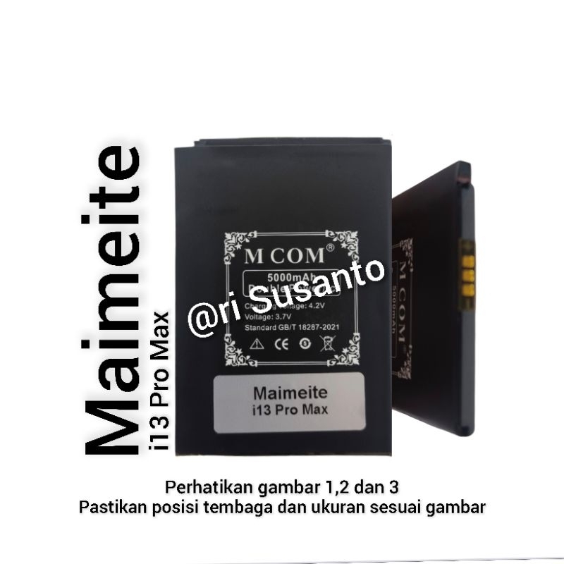 Jual Baterai MCOM for Maimeite i12 Pro Max / Maimeite i13 Pro Max Double Power 5000mAh batere ...