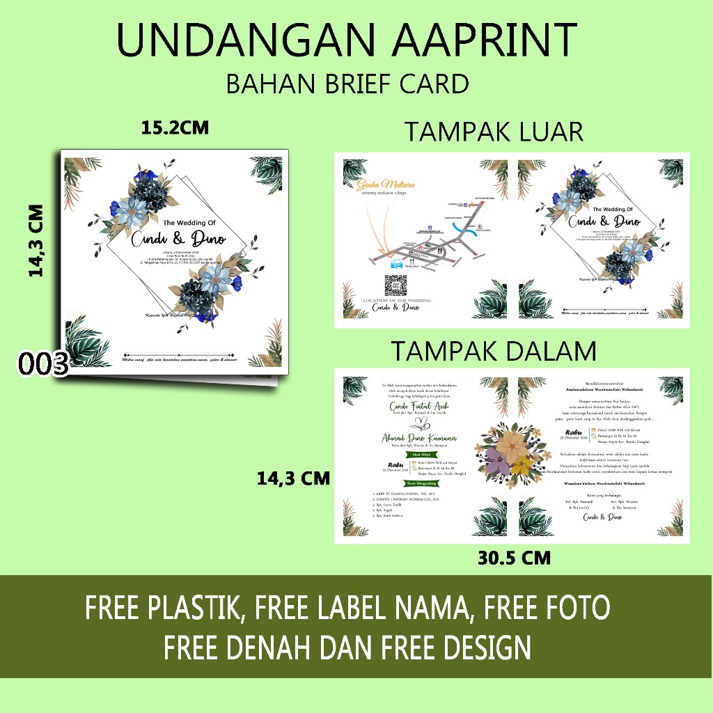 Jual UNDANGAN pernikahan UNAAPGENZ003 NIKAH SUNATAN KHITANAN GRATIS ...