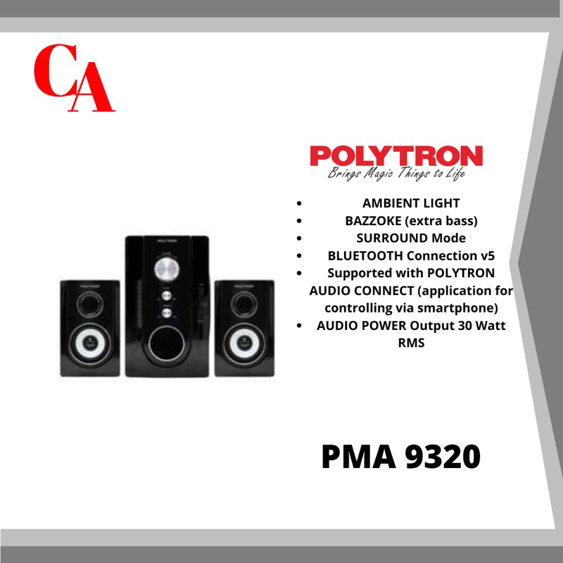 Jual POLYTRON speaker aktif multimedia Bluetooth PMA 9320 | Shopee ...