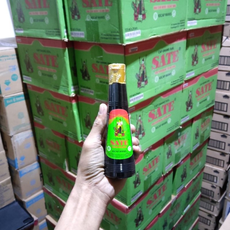 Jual kecap manis cap sate 135ml/kecap manis sate 135ml botol/Sate ...