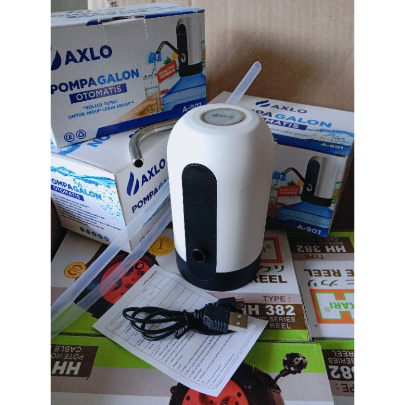 Jual POMPA GALON ELEKTRIK AXLO A-901 + KABEL CAS | Shopee Indonesia