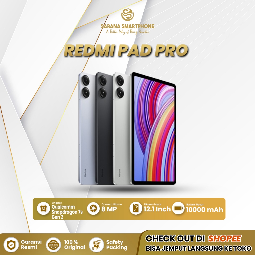 Jual XIAOMI Redmi Pad Pro 8/256GB Original Snapdragon 7s Gen 2 Garansi ...
