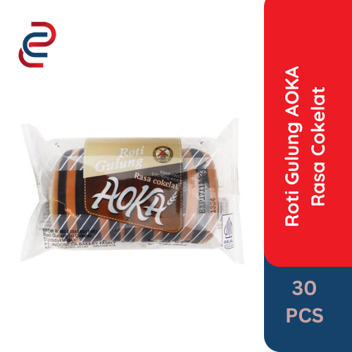 Jual Roti Gulung Aoka (30 pcs) Cemilan Roti Gulung Kemasan Enak Lembut ...