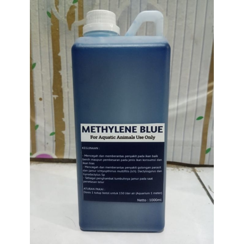 Jual METHYLENE BLUE/METYLENE 1 LITER/OBAT BIRU/METILIN BLUE | Shopee ...