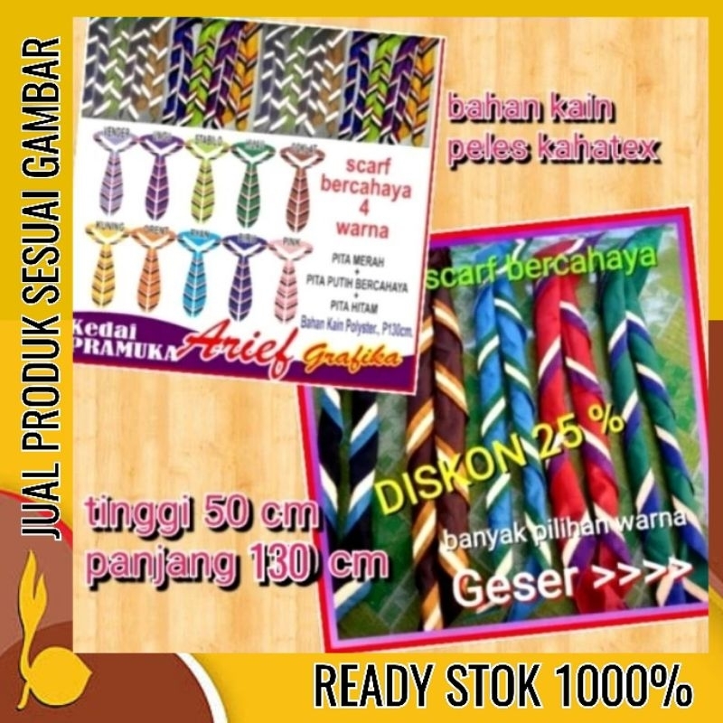 Jual Scarf pramuka bercahaya menyala slayer bandana syal manasik umroh ...